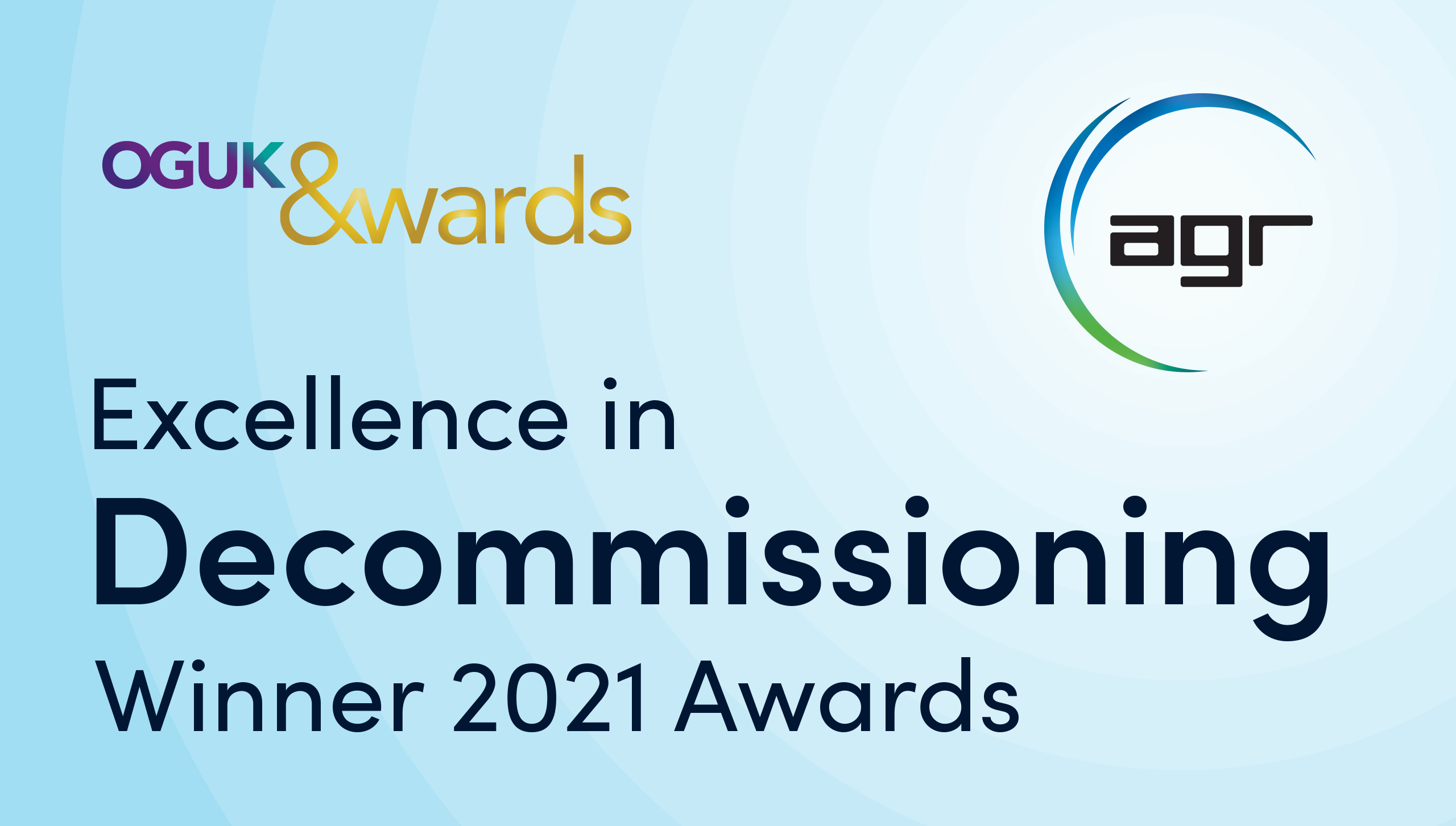 AGR announced as winner of 2021 OGUK Awards : AGR